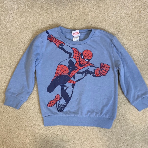Marvel | Shirts & Tops | Marvel Spiderman Sweatshirt 4t | Poshmark